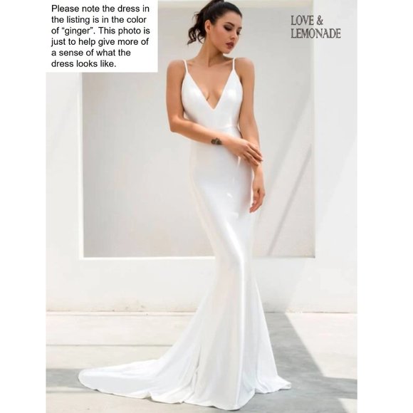 Love & Lemonade | Dresses | Satin Backless Ruched Floor Length Formal ...